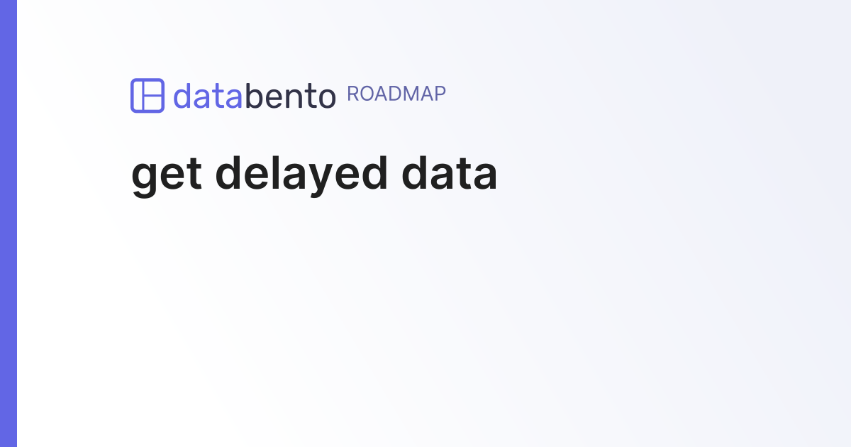 get delayed data