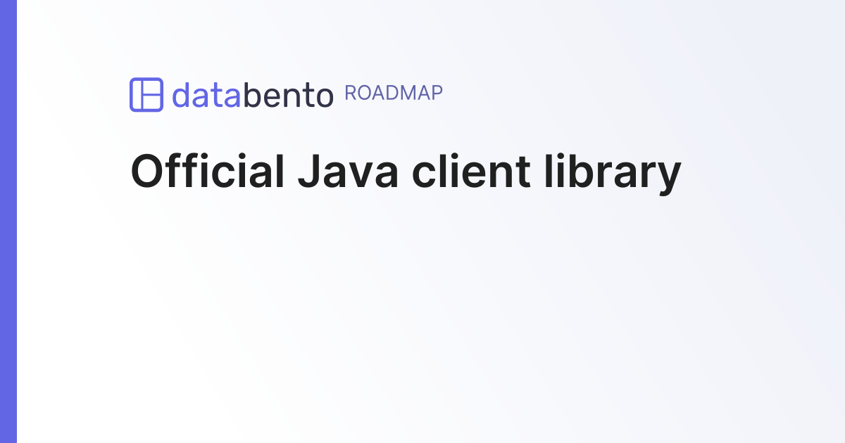 Official Java client library