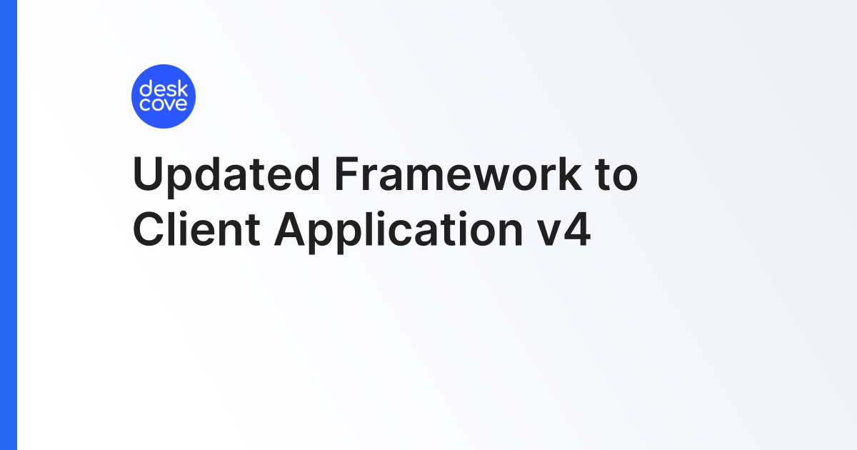 Updated Framework to Client Application v4